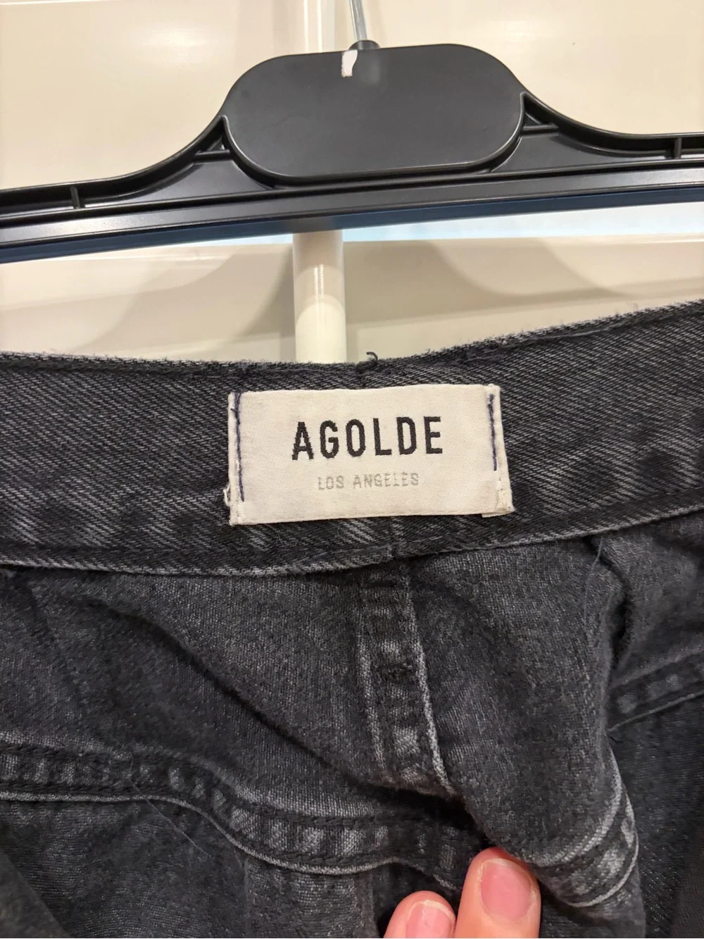 Agolde | Jeans | Agolde Straight Leg Buttonfly Jeans In Washed Black ...